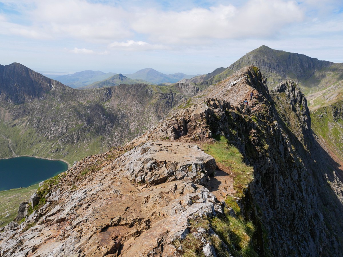 The wildest route up Snowdon | Scrambling along the Crib Goch ridge ...